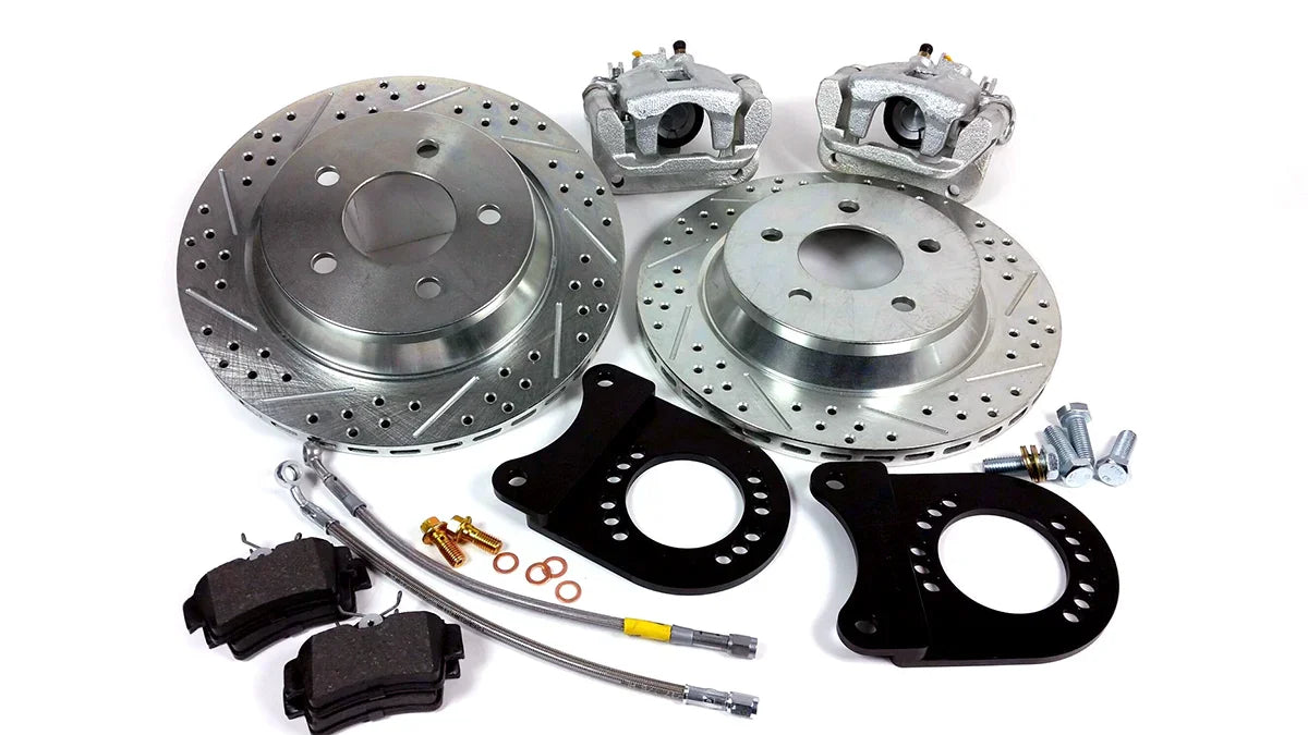 Foxbody Mustang - Rear Cobra Brake Kit 5-lug – Foxbodybrakes.com